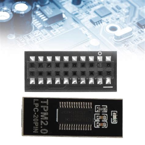 Tpm 2 0 Module Lpc Interface 20pin Remote Card Encryption Security Board Ele Bel Shopee