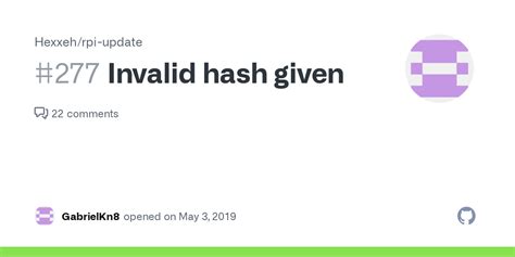 Invalid Hash Given Issue Hexxeh Rpi Update Github