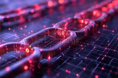 Abstract Blockchain Network Background 3d Render Stock Illustration Illustration Of