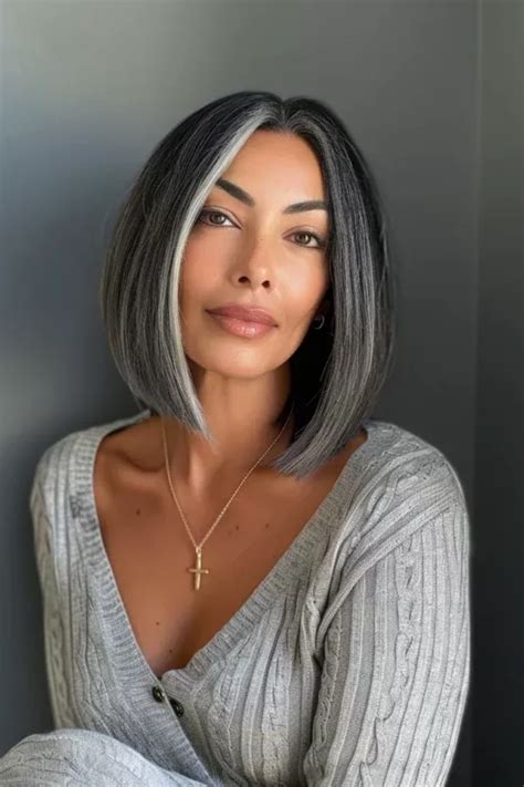 30 Coolest Ideas On Gray Blending For Dark Hair Artofit