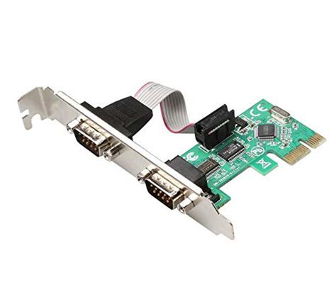 ANDTRONICS PCI Express Serial Card 2 X RS232 DB9 Serial Port PCIe Card Serial Expansion