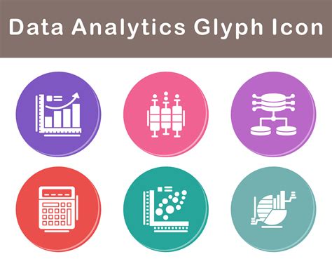 Data Analytics Vector Icon Set 21507590 Vector Art At Vecteezy