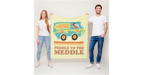 Scooby Doo Mystery Machine Peddle To The Meddle Fleece Blanket Zazzle