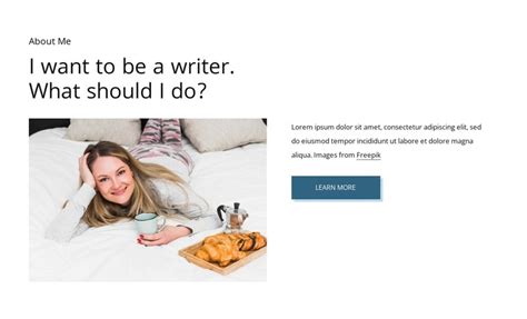 Writer And Author Css Template By Nicepage