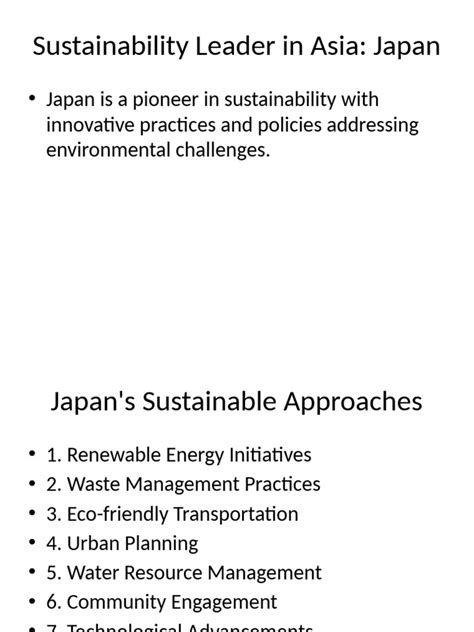 Japan Sustainability Presentation Pdf Green Building Renewable Energy