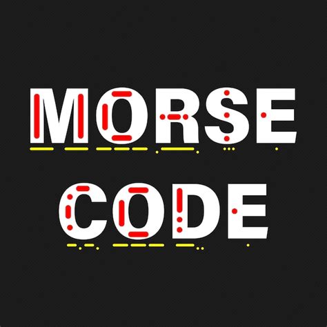Premium Vector International Morse Code Table Alphabet Numeric Symbol
