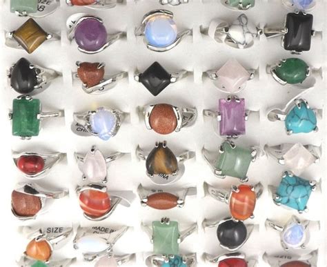 W435 Assorted Gemstone Rings · Thatjewellerylady