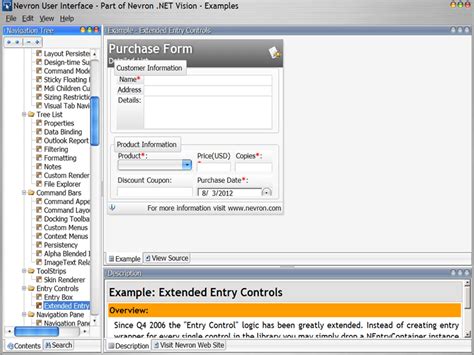 nevron user interface suite for