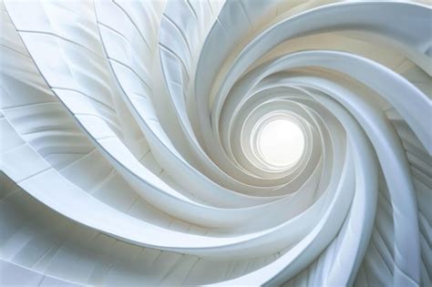 Minimal Abstract White Color Palette Clean Lines Geometric Shapes Negative Space Serene