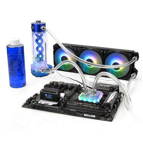 Syscooling Pc Water Cooling Kit Mm Radiator Diy Liquid Cooling Soft Tube System With V Rgb