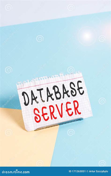 Text Sign Showing Database Server Conceptual Photo Uses A Database