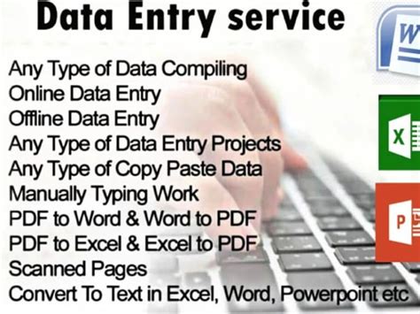 Perfect Data Entry Work In Word PDF Excel Power Point Document Convert Upwork