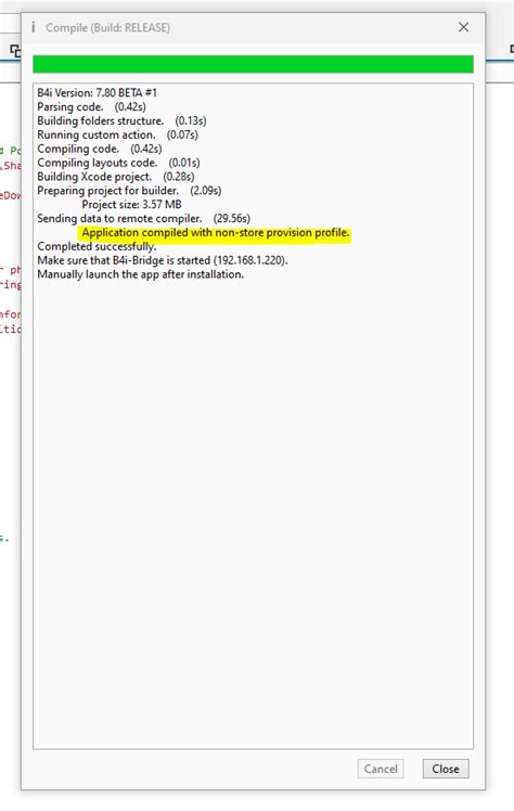 Error Application Compiled With Non Store Provision Profile B4x Programming Forum