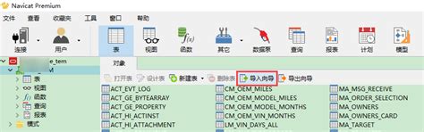 【记录】用navicat导入excel或数据库文件 在路上