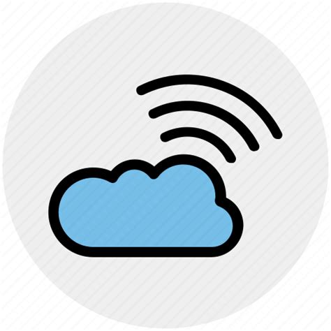 Cloud Cloud Computing Network Wifi Cloud Computing Wireless Internet Icon