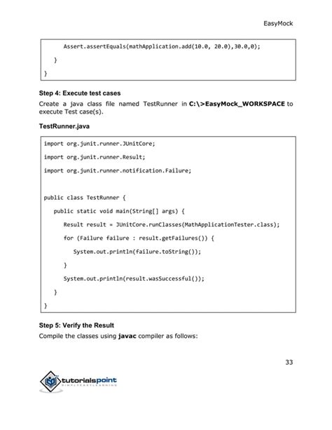 Easymock Tutorial Pdf