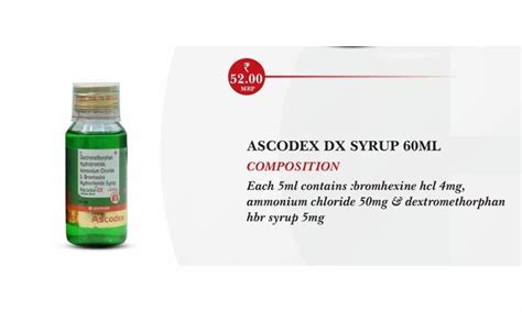 Ascodex Dx Syrup 60 Ml At ₹ 52bottle Kanpur Id 2855757262330