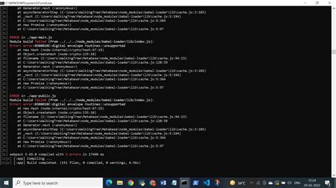 Command Yarn Build Hot Showing Errors For Setting Up Environment In Windows 10 Metabase Discussion