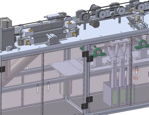 Industrial 3d Model Resistive Comaponents Detection Line Machine World