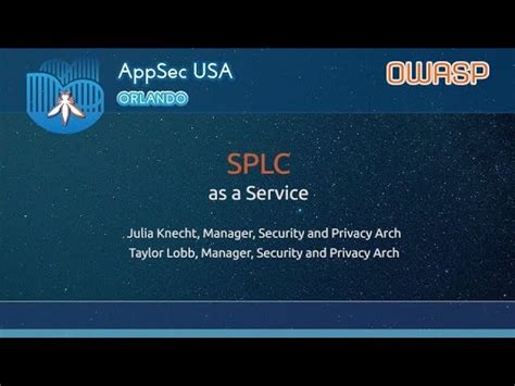 Conference Talks Talk Secure Product Lifecycle As A Service From Owasp