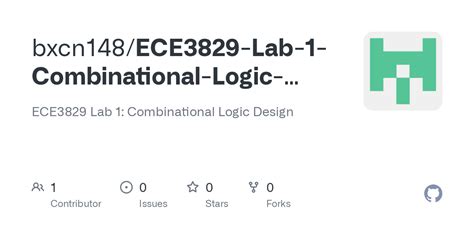 Github Bxcn148ece3829 Lab 1 Combinational Logic Design Ece3829 Lab 1 Combinational Logic Design