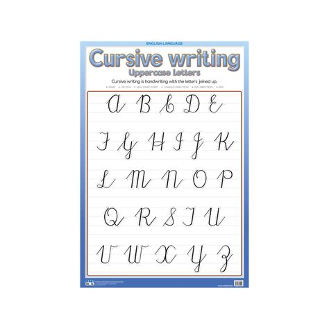 Cursive Writing Uppercase Play School Room Cc