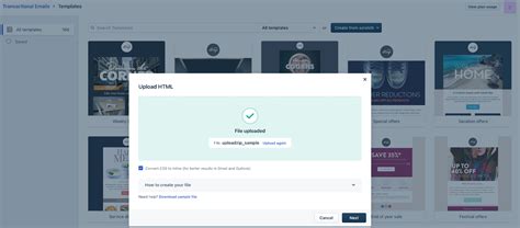 How To Upload Html As A Template For Your Emails Freshsales