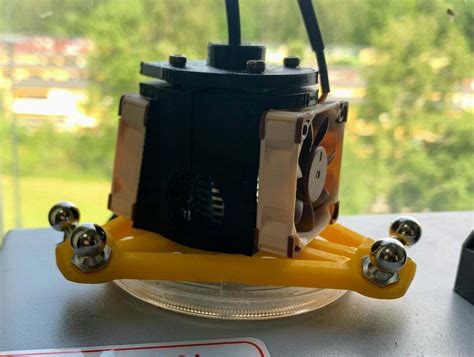 Free Stl File Anycubic Kossel Magnetic Effector For E3d V6 For Magballs Thicker With Ring Led