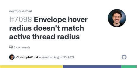 Envelope Hover Radius Doesnt Match Active Thread Radius · Issue 7098 · Nextcloudmail · Github