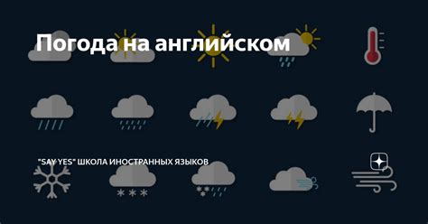 Погода на английском Say Yes школа иностранных языков Дзен