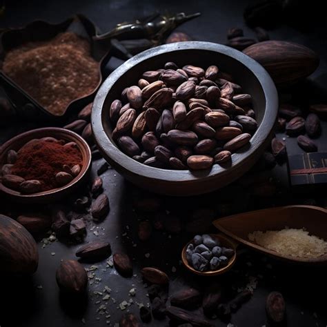 Premium Ai Image Cocoa Bean Beauty