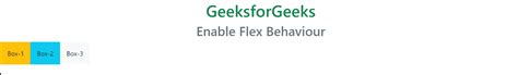 Bootstrap 5 Flex Enable Flex Behaviors GeeksforGeeks