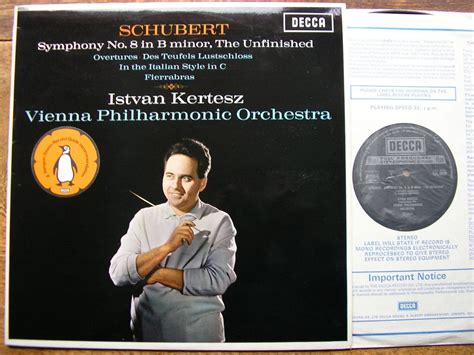 Schubert Symphony No 8 Three Overtures Istvan Kertesz Vienna Phi