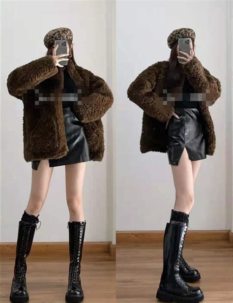 冬天短裙搭配什么上衣好看 look