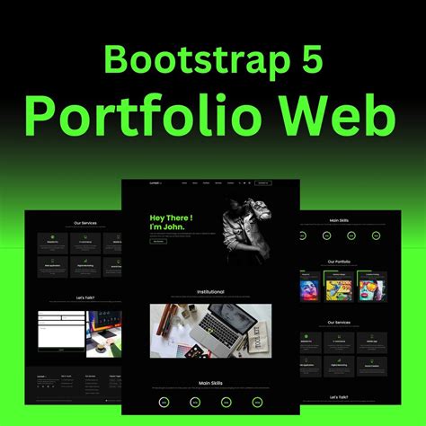 Bootstrap Template A Responsive And Animated Modern Portfolio Website