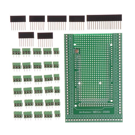 Double Side Pcb Prototype Screw Terminal Block Shield Board Kit For Arduino Mega 2560 Terminal