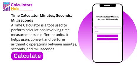 Time Calculator Minutes Seconds Milliseconds Online