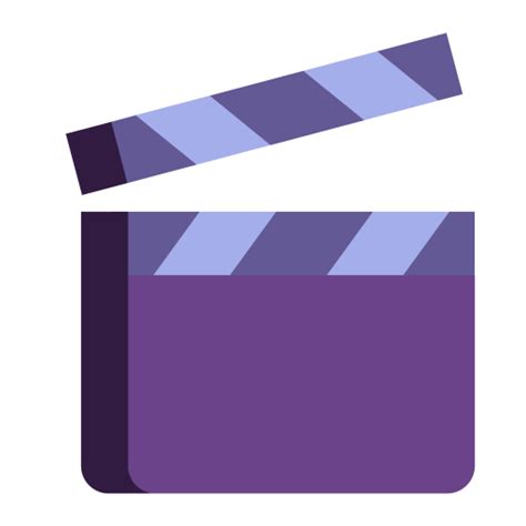 Clapper Board Flat Icon Fluentui Emoji Flat Iconpack Microsoft