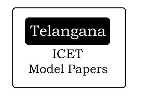 TS ICET Model Paper Download With Answers For MBA And MCA
