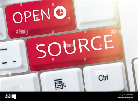 Conceptual Display Open Source Internet Concept Contains The Source