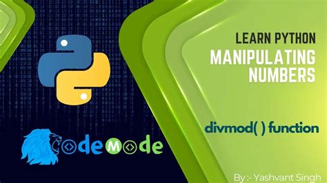 divmod function in python use of divmod function in python
