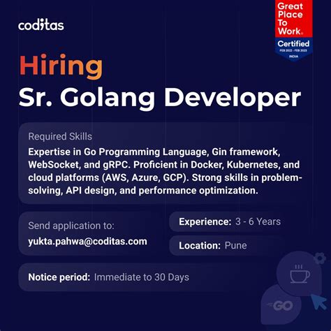 Coditas On Linkedin Hiring Golangdeveloper Techjobs