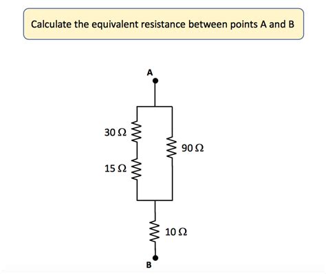 Solved Calculate The Equivalent Resistance Between Points A Chegg