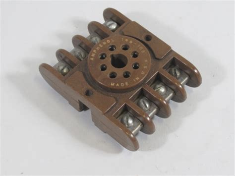 Amphenol 146 103 Relay Socket 8 Pin Din Rail Used Industrial