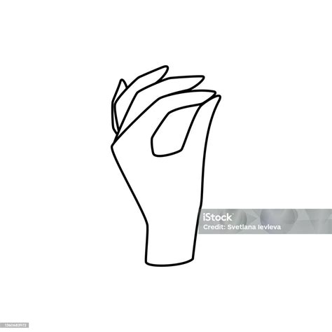 여자 손 선은 최소한의 아이콘을 그립니다 섬세한 선형 제스처로 추상적인 아름다움과 여성스러운 상징 가공의 인물에 대한 스톡 벡터 아트 및 기타 이미지 Istock