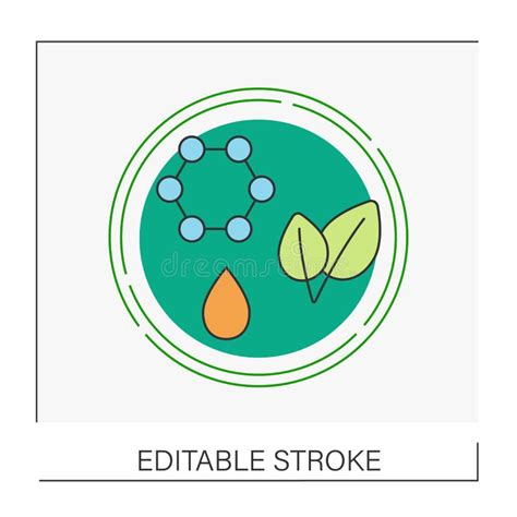 Organic Chemistry Concept Line Icon Stock Vector Illustration Of