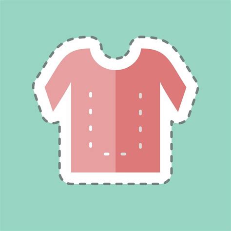 Sticker Line Cut Sewing Lines Suitable For Tailor Symbol Simple