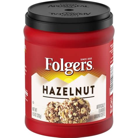 Folgers Hazelnut Artificially Flavored Ground Coffee 115 Ounce