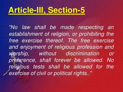 Bill Of Rights Article Iii Section 3 To 6