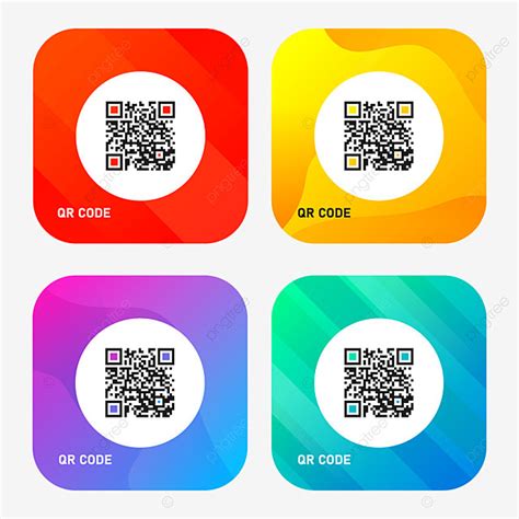 다채로운 Qr 코드 라벨 디자인 Png 화려한 상표 디자인 Png 일러스트 및 벡터 에 대한 무료 다운로드 Pngtree